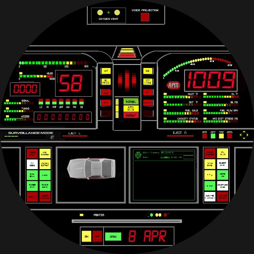 KNIGHT RIDER DASHBOARD 2 • WatchMaker: the world's largest watch face ...