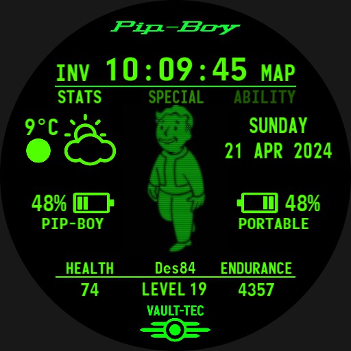 Fallout Pip-Boy DB mod • WatchMaker: the world's largest watch face ...