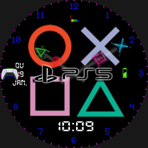 Ps5 colored • WatchMaker: the world's largest watch face platform