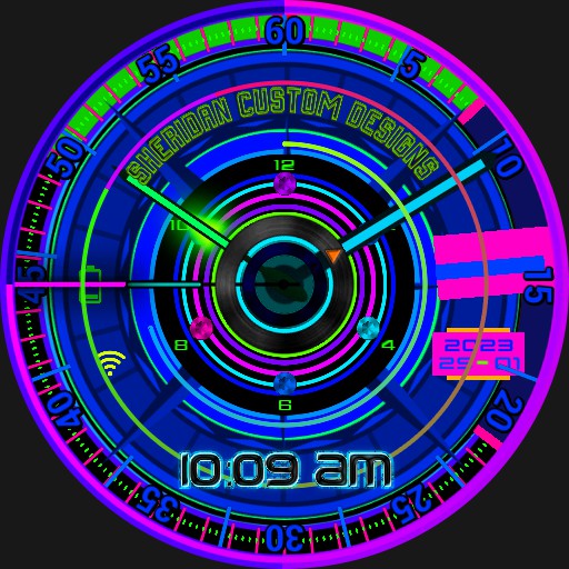 Neon Future Clock • WatchMaker: the world's largest watch face platform