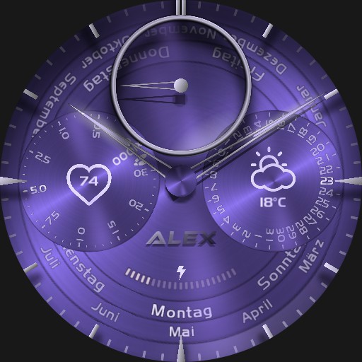 Alex Multi Real 3D Ring • WatchMaker: the world's largest watch face ...