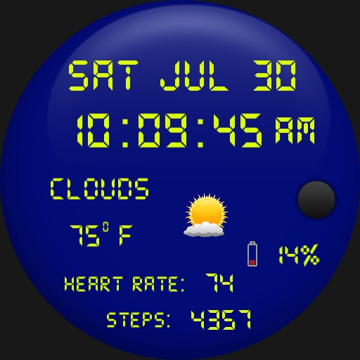 Digital Weather Blue Part 1 • WatchMaker: the world's largest watch ...
