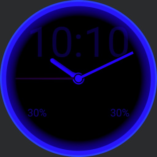 Blue Glow • WatchMaker: the world's largest watch face platform