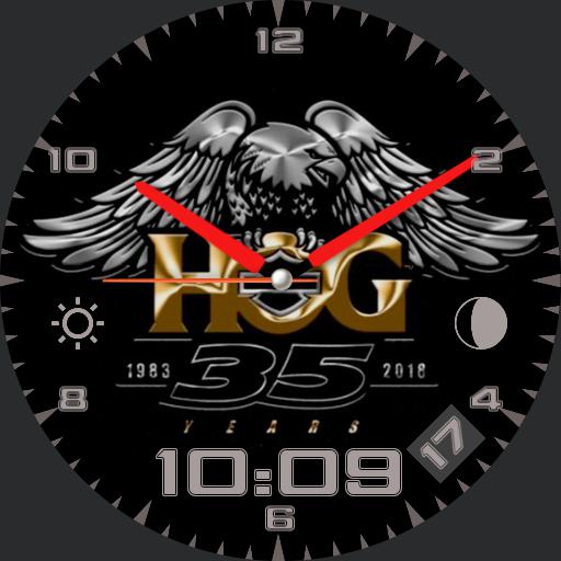 Harley-Davidson HOG 35 year • WatchMaker: the world's largest watch ...