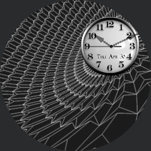 Grey White Abstract • WatchMaker: the world's largest watch face platform