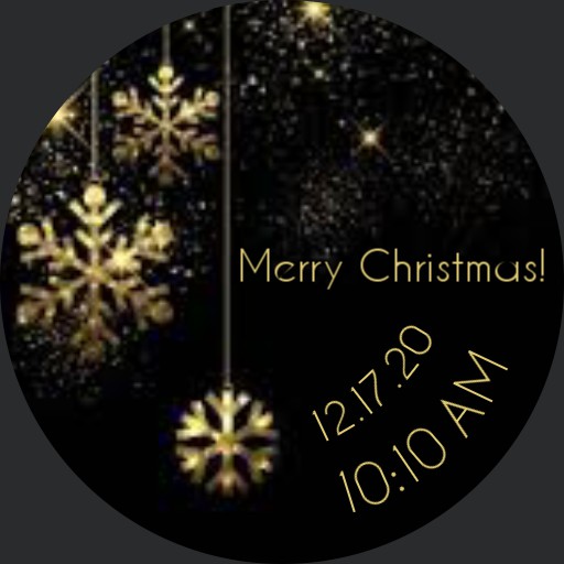 Simple Gold Snowflake • WatchMaker: the world's largest watch face platform