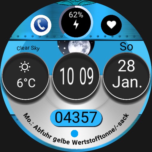 bluegreen open close • WatchMaker: the world's largest watch face platform