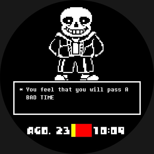 Sans Battle Watch • WatchMaker: the world's largest watch face platform