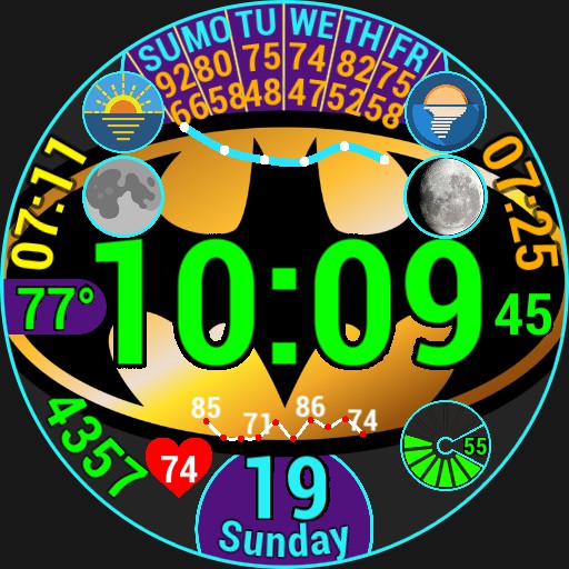 BatDad 2021 Heart Sensor • WatchMaker: the world's largest watch face ...