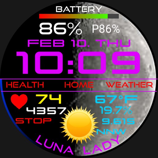 LUNA LADY • WatchMaker: the world's largest watch face platform