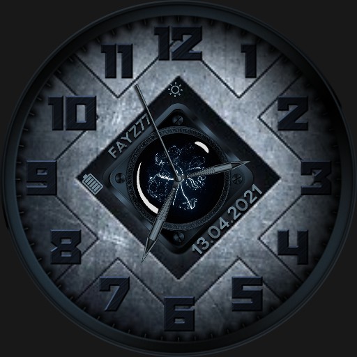 Grey/navy watch face with motion. • WatchMaker: the world's largest ...