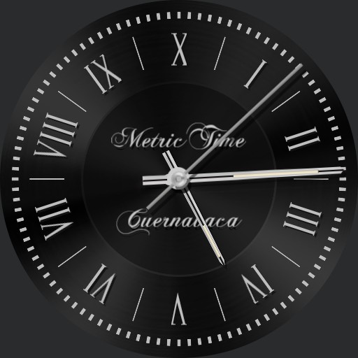 Moto Roman Black 10h Decimal Time Watch • WatchMaker: the world's ...