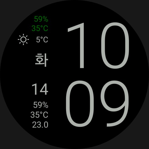 simple round kor • WatchMaker: the world's largest watch face platform