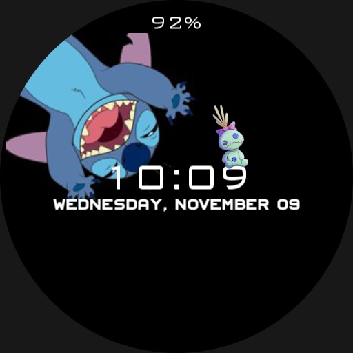 Disney - Stitch • WatchMaker: the world's largest watch face platform