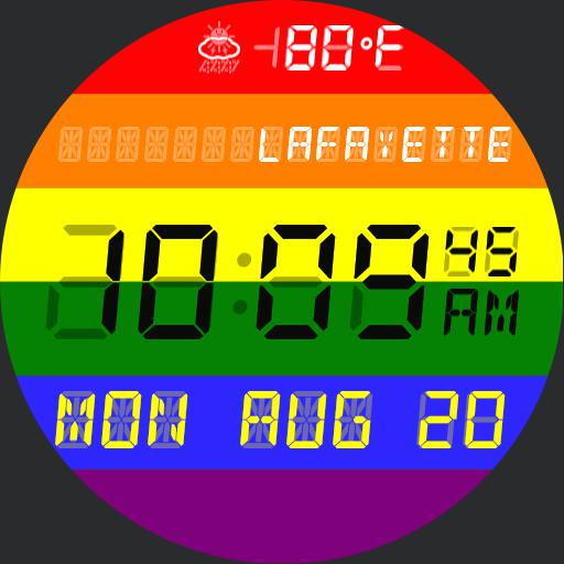 Pride LCD • WatchMaker: the world's largest watch face platform