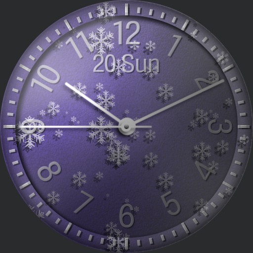 Snowflakes Colorful • WatchMaker: the world's largest watch face platform