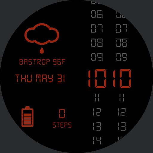 simple red digital • WatchMaker: the world's largest watch face platform