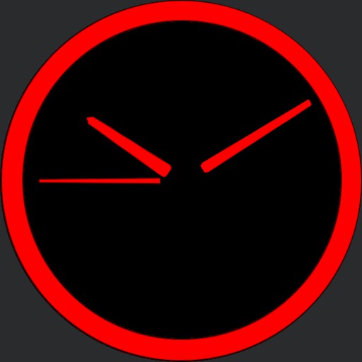 Glow Red • WatchMaker: the world's largest watch face platform