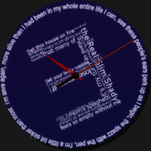 Eminem E blue One • WatchMaker: the world's largest watch face platform