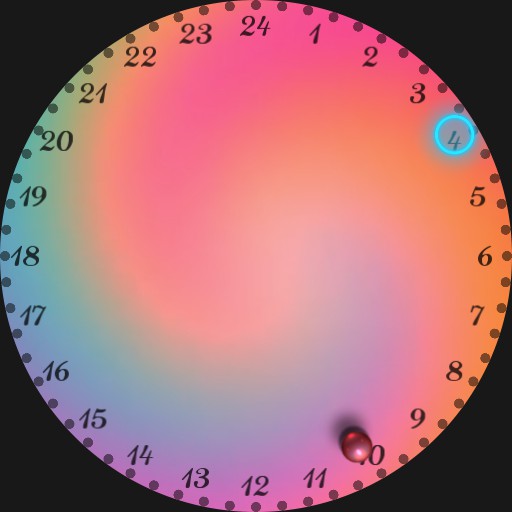 rainbow swirl • WatchMaker: the world's largest watch face platform