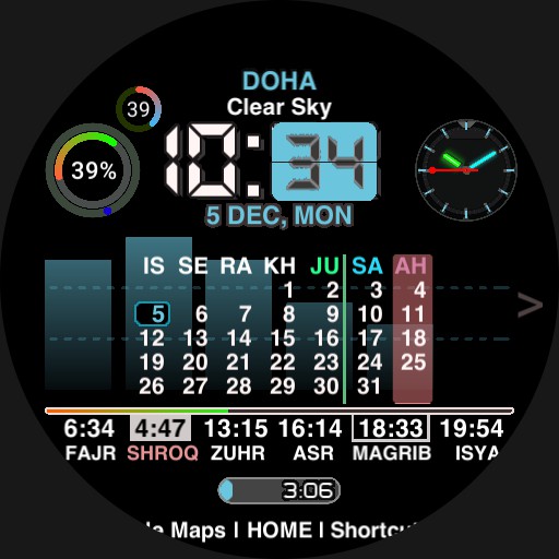 Advanced Digital clock with Prayer time 3 Copy • WatchMaker: the world ...