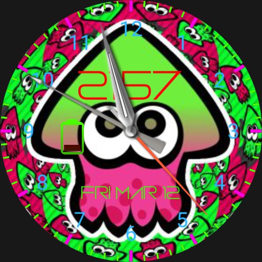 Splatoon Copy • WatchMaker: the world's largest watch face platform