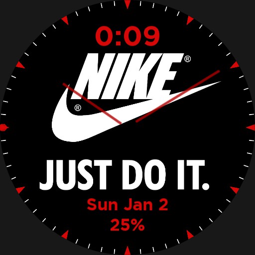 nike just do it red/white • WatchMaker: the world's largest watch face platform
