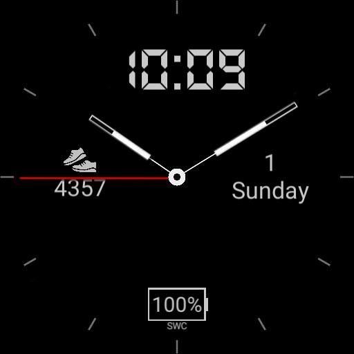 Black Amoled • WatchMaker: the world's largest watch face platform