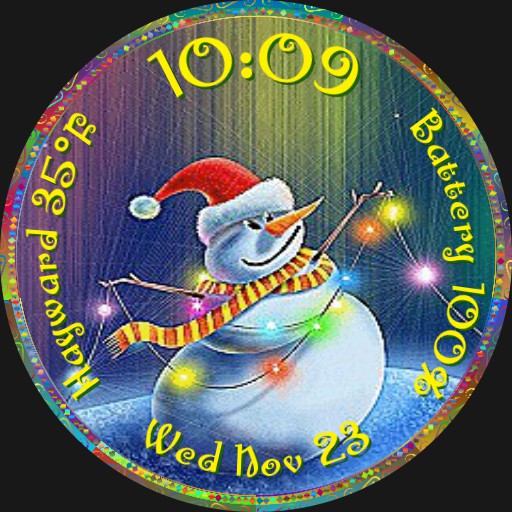 Snowman Stage Show • WatchMaker: the world's largest watch face platform