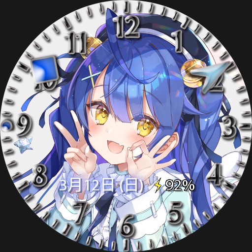 Vtuber - Amamiya Kokoro • WatchMaker: the world's largest watch face platform