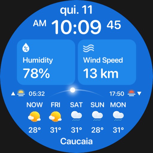 PRADO 55 Weather • WatchMaker: the world's largest watch face platform