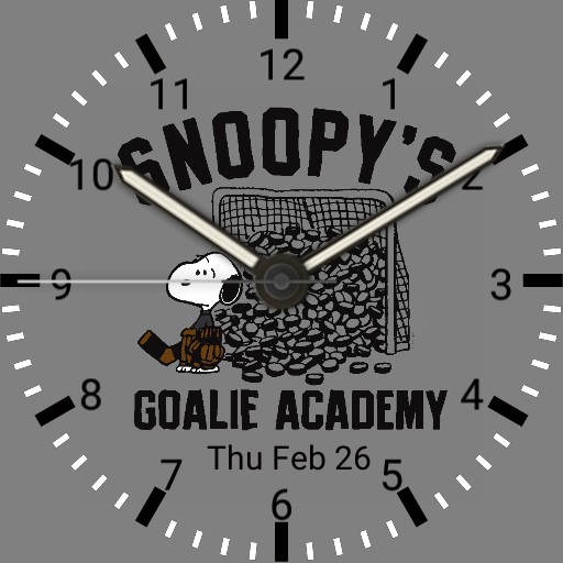 Snoopy Goalie • WatchMaker: the world's largest watch face platform