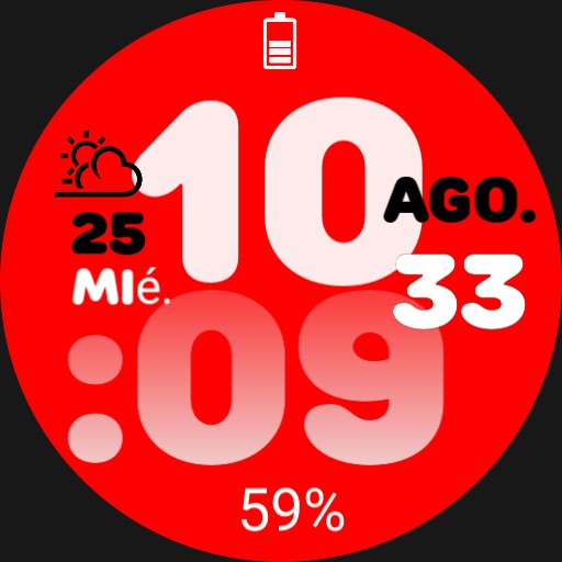 RED MIST FACE • WatchMaker: the world's largest watch face platform