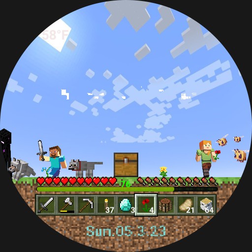 Minecraft Watch • WatchMaker: the world's largest watch face platform