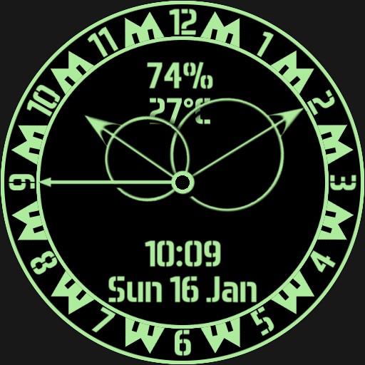 Single Zoom Ucolor • WatchMaker: the world's largest watch face platform