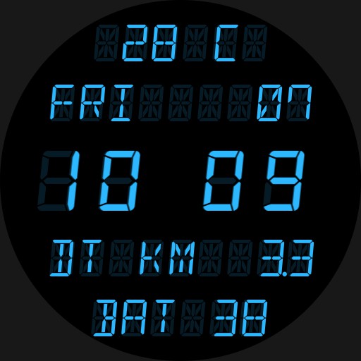 LED Retro Clock Style - Aqua • WatchMaker: the world's largest watch ...