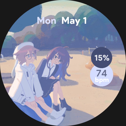 anime style - material you • WatchMaker: the world's largest watch face ...