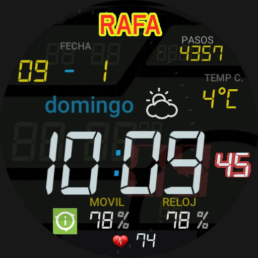 Rafa watch 4 Copy • WatchMaker: the world's largest watch face platform