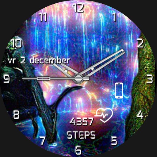 brit glowing waterfall • WatchMaker: the world's largest watch face ...