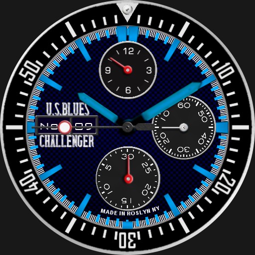 WDS US BLUES CHALLENGER • WatchMaker: the world's largest watch face ...