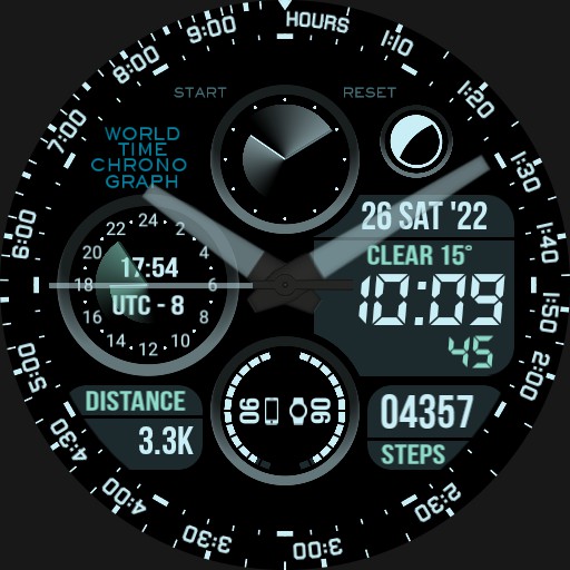 World Time Chrono Graph • WatchMaker: the world's largest watch face ...