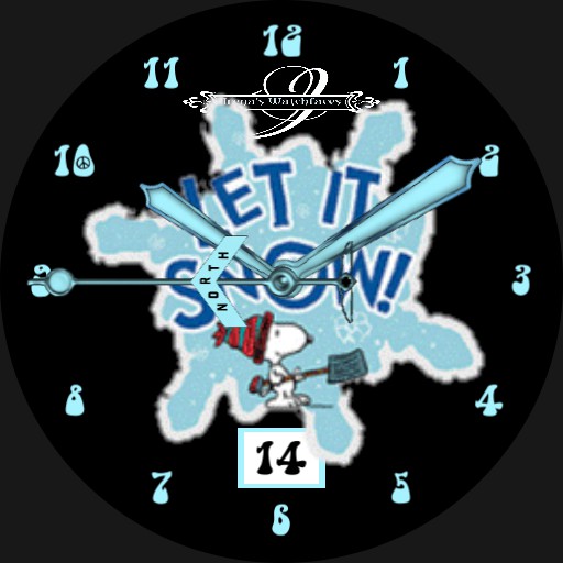 Peanats Winter • WatchMaker: the world's largest watch face platform