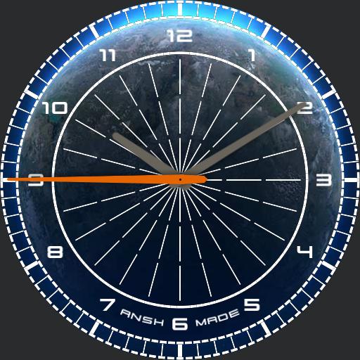 Earth Face • WatchMaker: the world's largest watch face platform