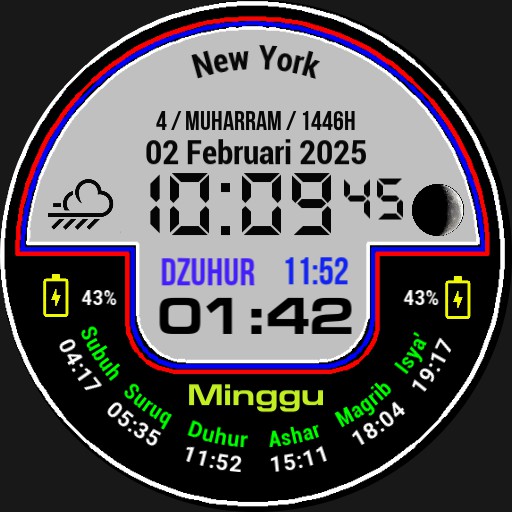 Jam Digital Prayer • WatchMaker: the world's largest watch face platform