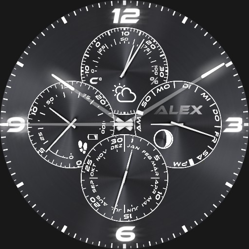 Alex Full Analog v1.0 • WatchMaker: the world's largest watch face platform