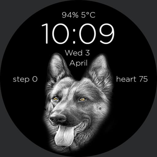 German shepherd dog • WatchMaker: the world's largest watch face platform