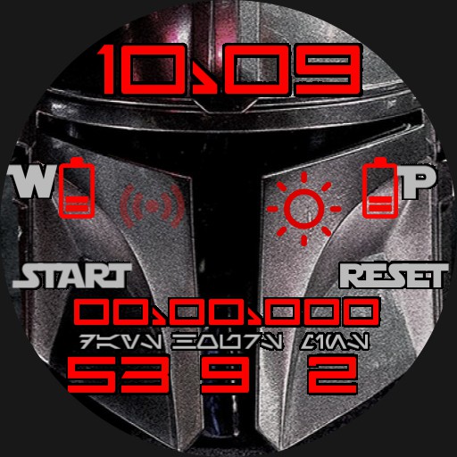 Mandalorian countdown • WatchMaker: the world's largest watch face platform