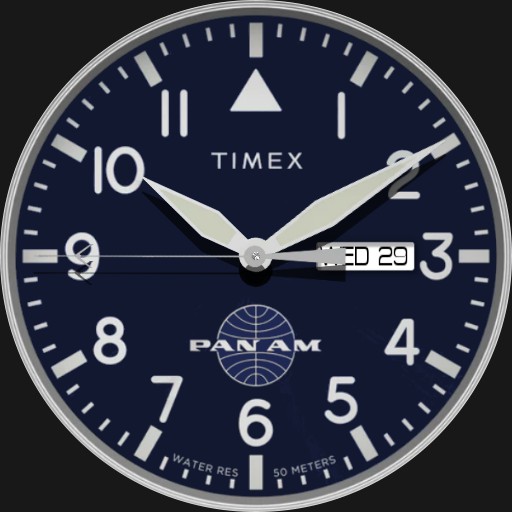 JJx Blue TIMEX PAN AM v2.2 • WatchMaker: the world's largest watch face ...