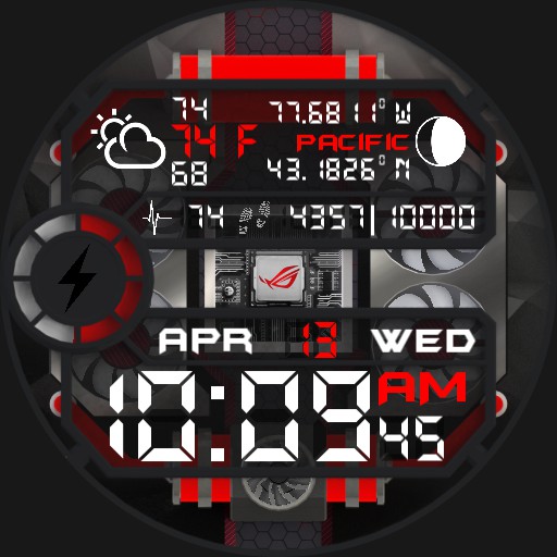 ASUS ROG DIGITAL STATS • WatchMaker: the world's largest watch face ...