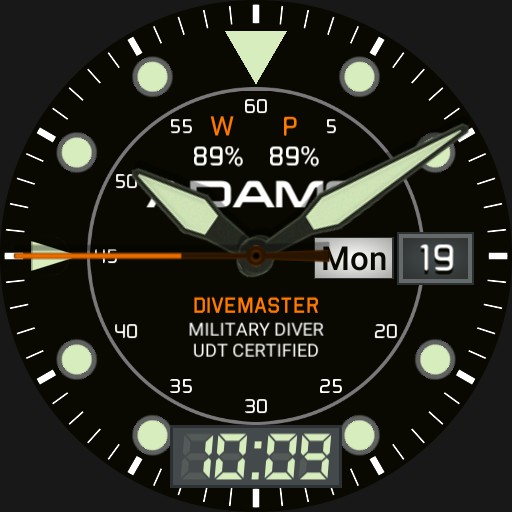 Diver w/Day • WatchMaker: the world's largest watch face platform